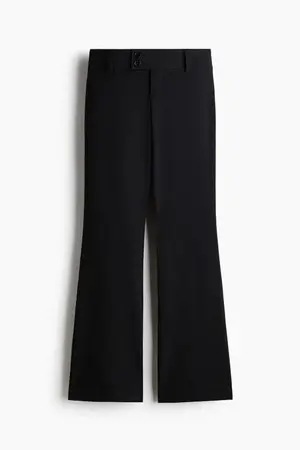 H&m Flared Tailored Trousers - Black
