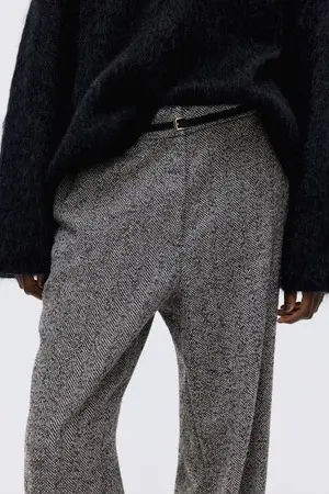 H&M Tailored Straight Leg Trousers