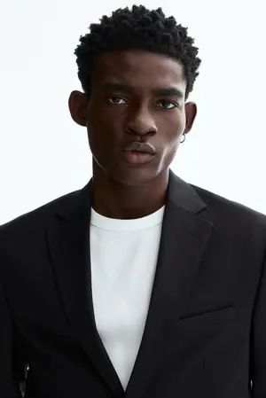 H&M Regular-fit Single-breasted Jacket With Notched Lapels