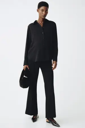 H&m Mama Bootcut Trousers - Black