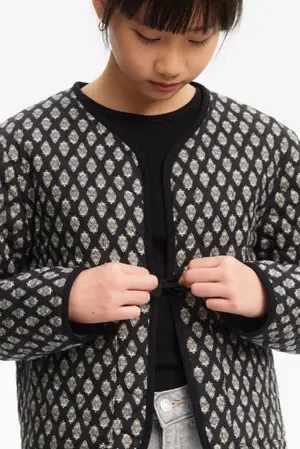 H&m Quilted Cotton Jacket With Tie Detail