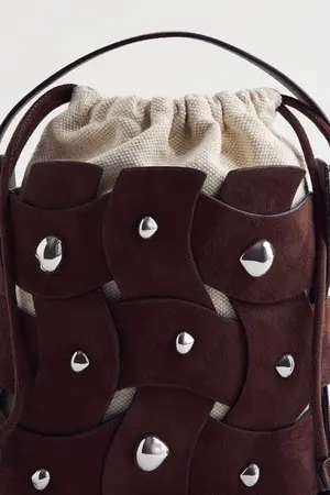H&m Studded Crossbody Bucket Bag