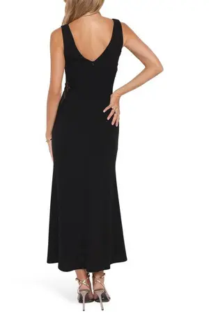 PETAL & PUP Kadija Sleeveless Lace Trim Maxi Dress