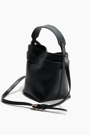 H&m Crossbody Bucket Bag With Belt Detail