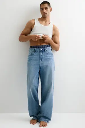H&m 4-pack Woven Boxer Shorts - Dark Blue/checked