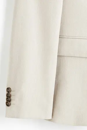 H&M Slim Fit Single-breasted Blazer With Notch Lapels