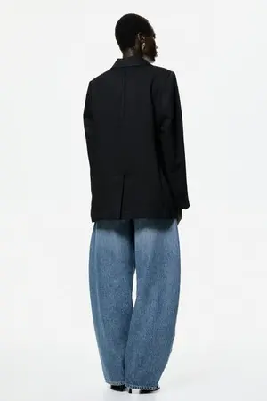 H&m Single-breasted Blazer In Twill - Black
