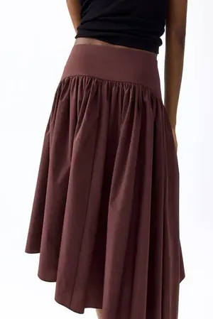H&m Asymmetric Midi Skirt