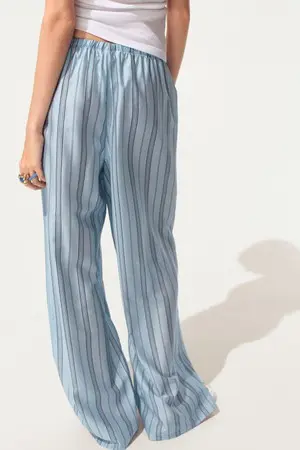H&m Wide Leg Striped Trousers