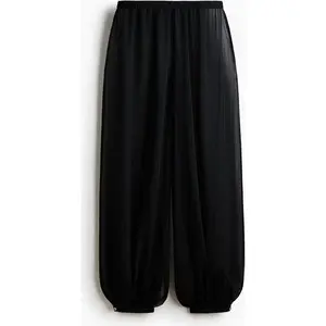 H&m Balloon-leg Pull-on Trousers - Black