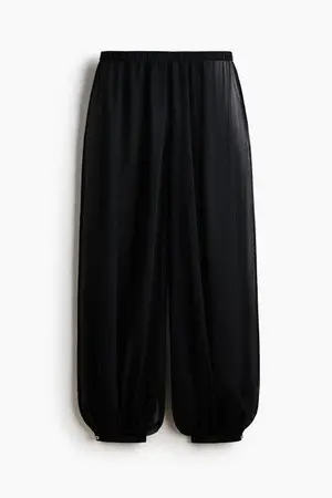 H&m Balloon-leg Pull-on Trousers - Black
