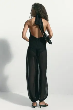 H&m Balloon-leg Pull-on Trousers - Black