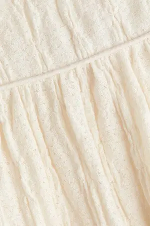H&m Textured Jersey A-line Midi Skirt
