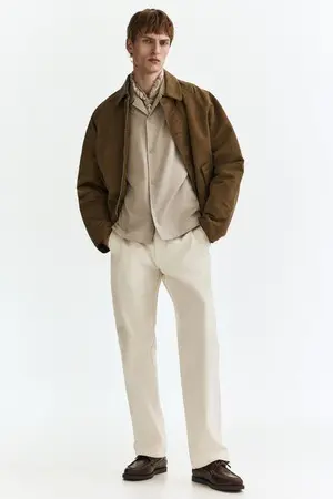 H&m Relaxed Fit Textured Resort Shirt