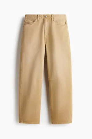 H&M Relaxed Fit Cotton Twill Trousers