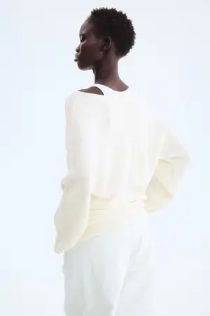 H&m Horizontal Rib Boat Neck Jumper