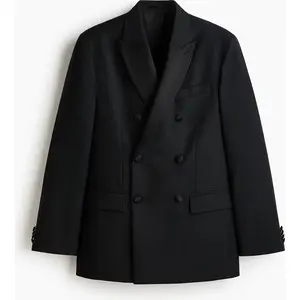 H&m Relaxed Fit Wool-blend Tuxedo Jacket