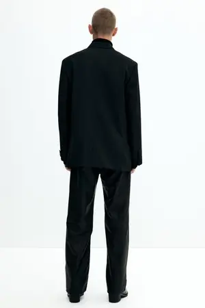 H&m Relaxed Fit Wool-blend Tuxedo Jacket
