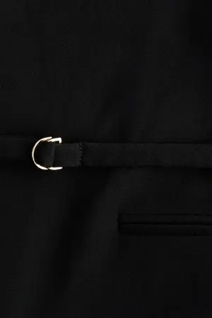 H&M Belted Blazer With Stand Collar