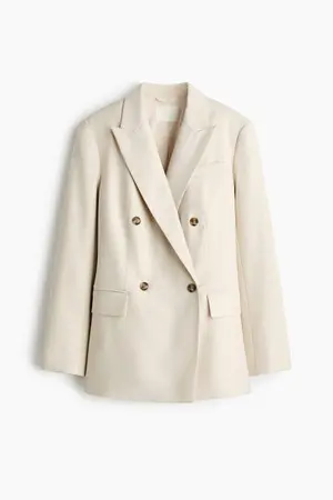 H&m Double-breasted Peak Lapel Blazer