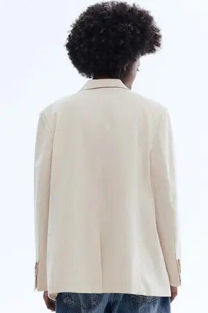 H&m Double-breasted Peak Lapel Blazer