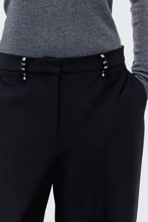 H&m Tailored Rivet Detail Trousers