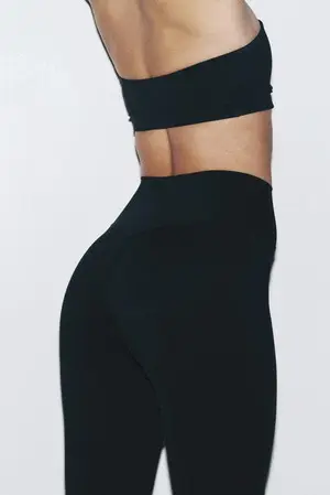 H&m Sculptmove™ Flared Sports Leggings - Black