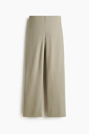 H&m Straight-leg Jersey Pants - Beige