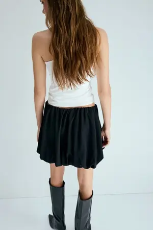 H&m Bubble Hem Skirt