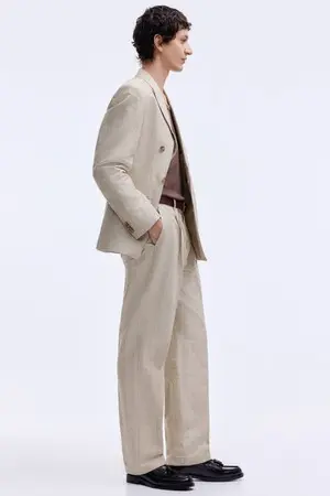 H&m Regular Fit Tailored Trousers