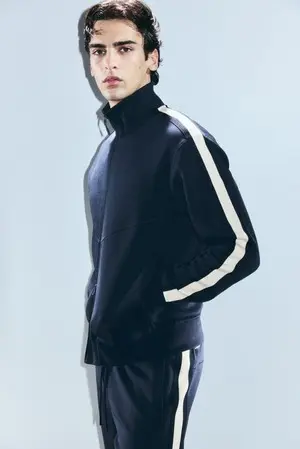 H&m Regular Fit Track Jacket With Drymove™ Technology