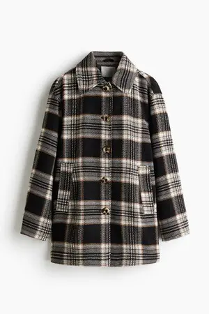 H&M Oversized Checked Coat