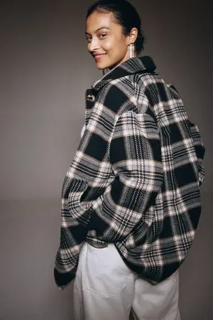 H&M Oversized Checked Coat