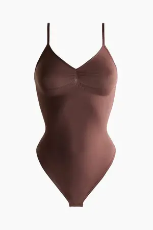 H&m Firm Shape Sculpting Thong Bodysuit - Brown