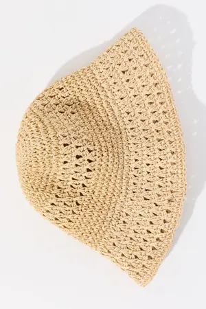 H&m Handmade Straw Bucket Hat