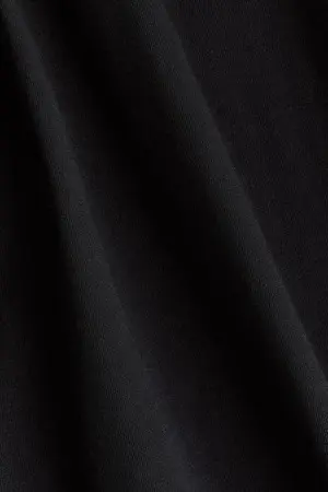 H&m Long T-shirt Dress With Side Slits - Black