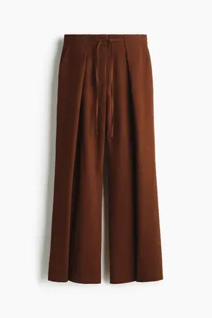 H&m Layered Look Wide Leg Trousers