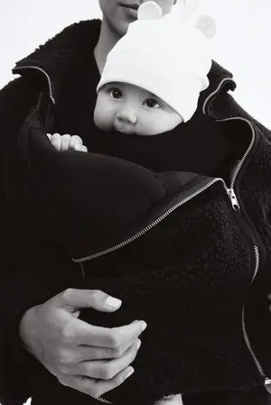 H&m Mama Teddy Jacket For Pregnancy And Babywearing