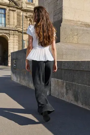 H&m Embellished Tailored Trousers - Dark Gray
