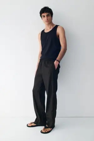 H&m Linen-blend Trousers