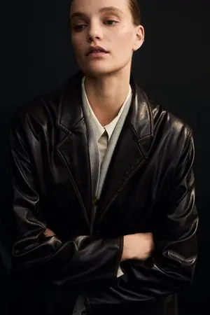 H&m Lapelless Blazer