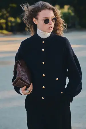 H&m Oversized Ribbed Cardigan With Press-stud Pockets - Navy Blue