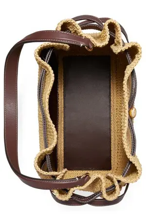 Tory Burch Large Romy Straw Bucket Bag - Natural