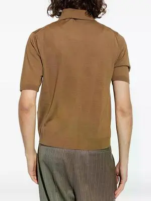 Versace Short-sleeved Button-up Sweater