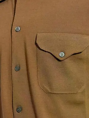 Versace Short-sleeved Button-up Sweater