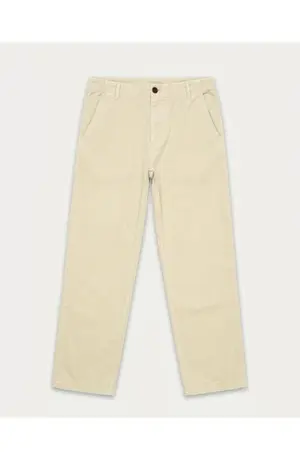 FORTELA Hector Herringbone Cotton Trousers - Ecru