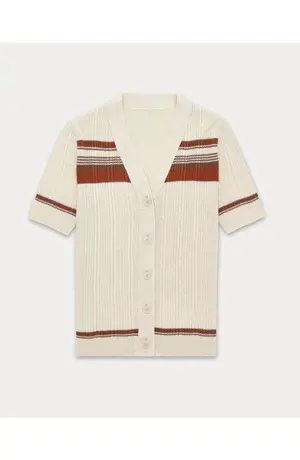 FORTELA Clarisse Striped Cardigan - Clay