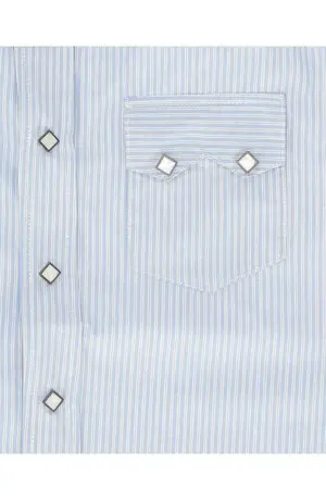 FORTELA Toledo Striped Texan Shirt - Blue