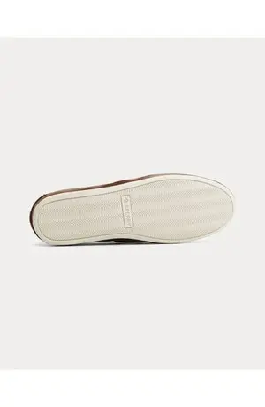 FORTELA Sperry Slimboat Distressed Leather Boat Shoe - Camel