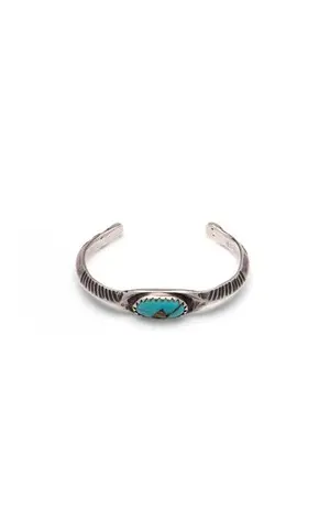 FORTELA Oval Turquoise Sterling Bracelet